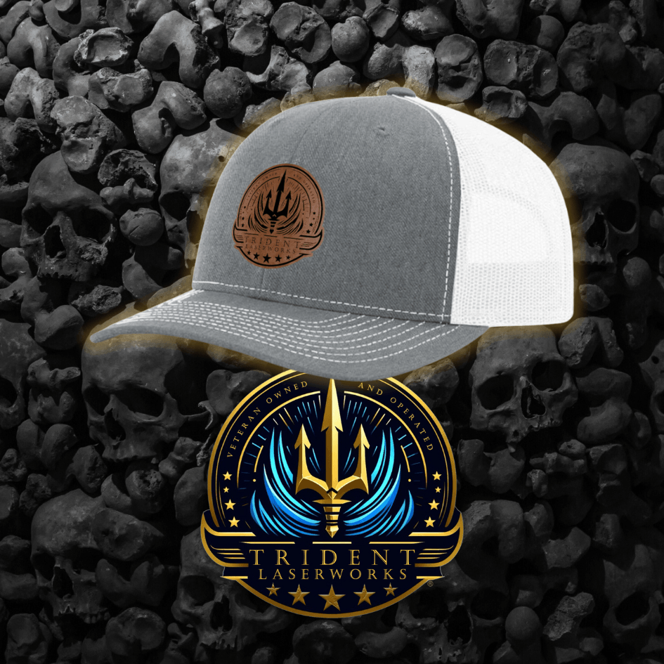 Custom Branded Leatherette Patch Hats – Trident LaserWorks
